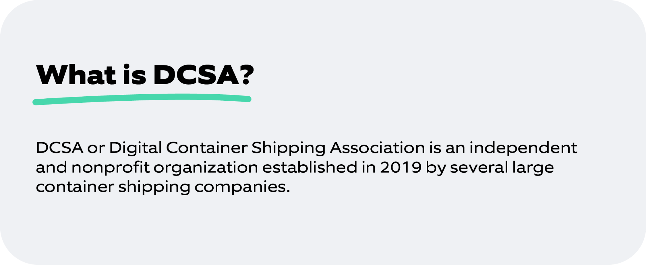 DCSA's API standards: Making data accessible in global shipping industry