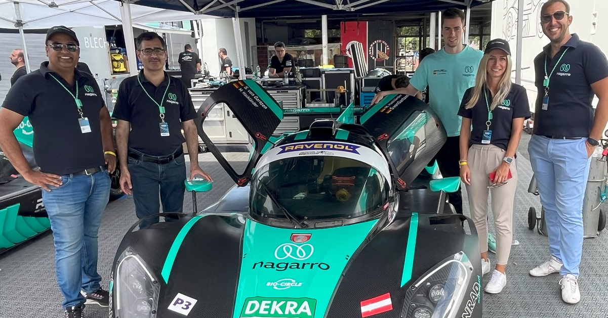 Nagarro is sponsoring race driver Sebastian von Gartzen in Germany’s e ...